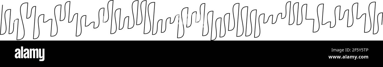 Wavy, zig-zag, criss-cross lines, stripe vector element — Stock vector ...