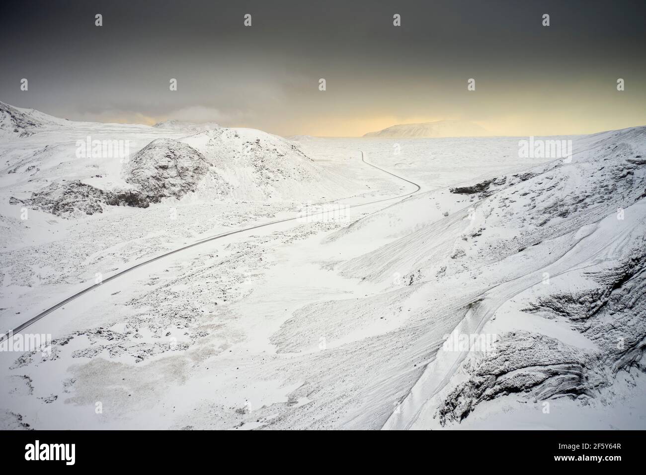 Aerial view road amazing sky hi-res stock photography and images - Alamy