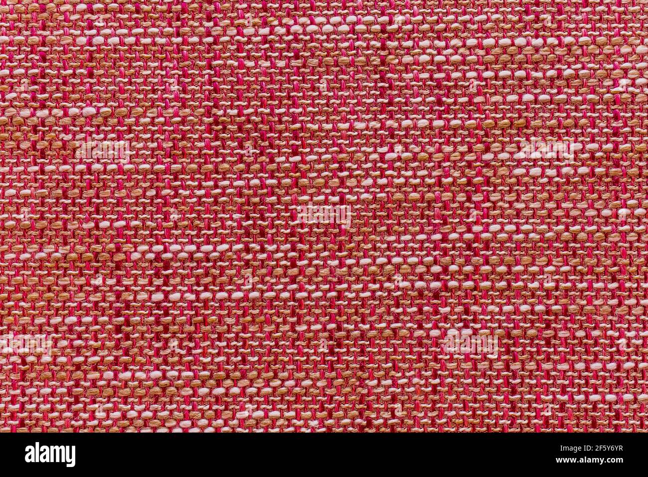 Color fabric texture close-up, sofa upholstery, thread surface ...