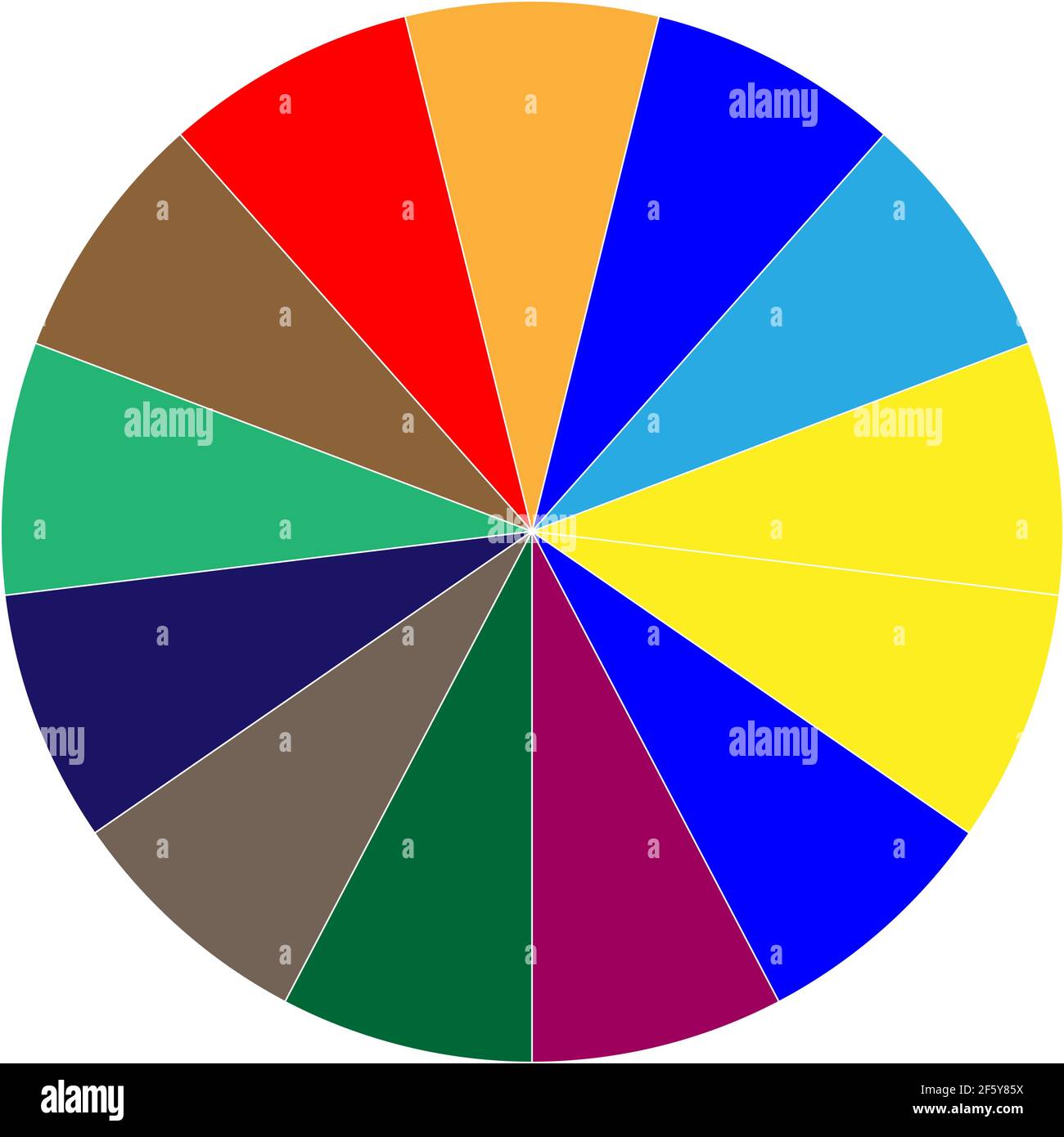 Segmented circle pie graph, pie chart infographics, presentation ...