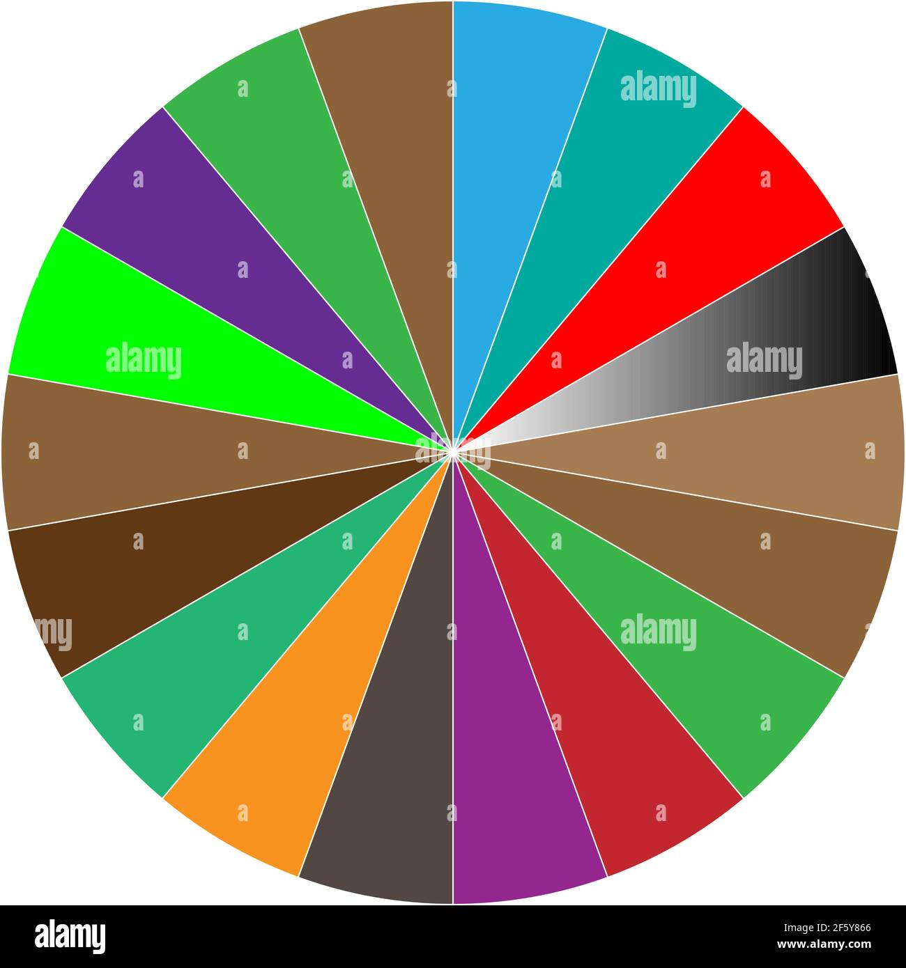Segmented circle pie graph, pie chart infographics, presentation ...