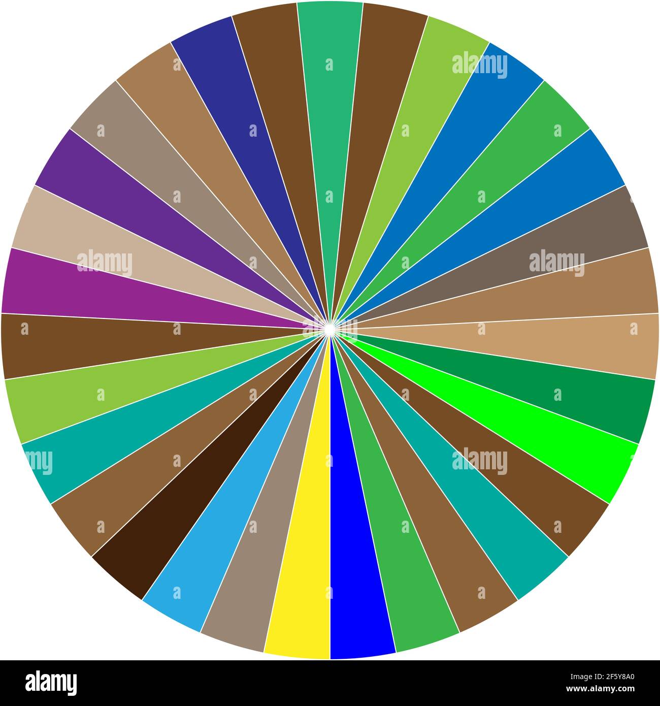 Segmented circle pie graph, pie chart infographics, presentation template design element from 1 ...