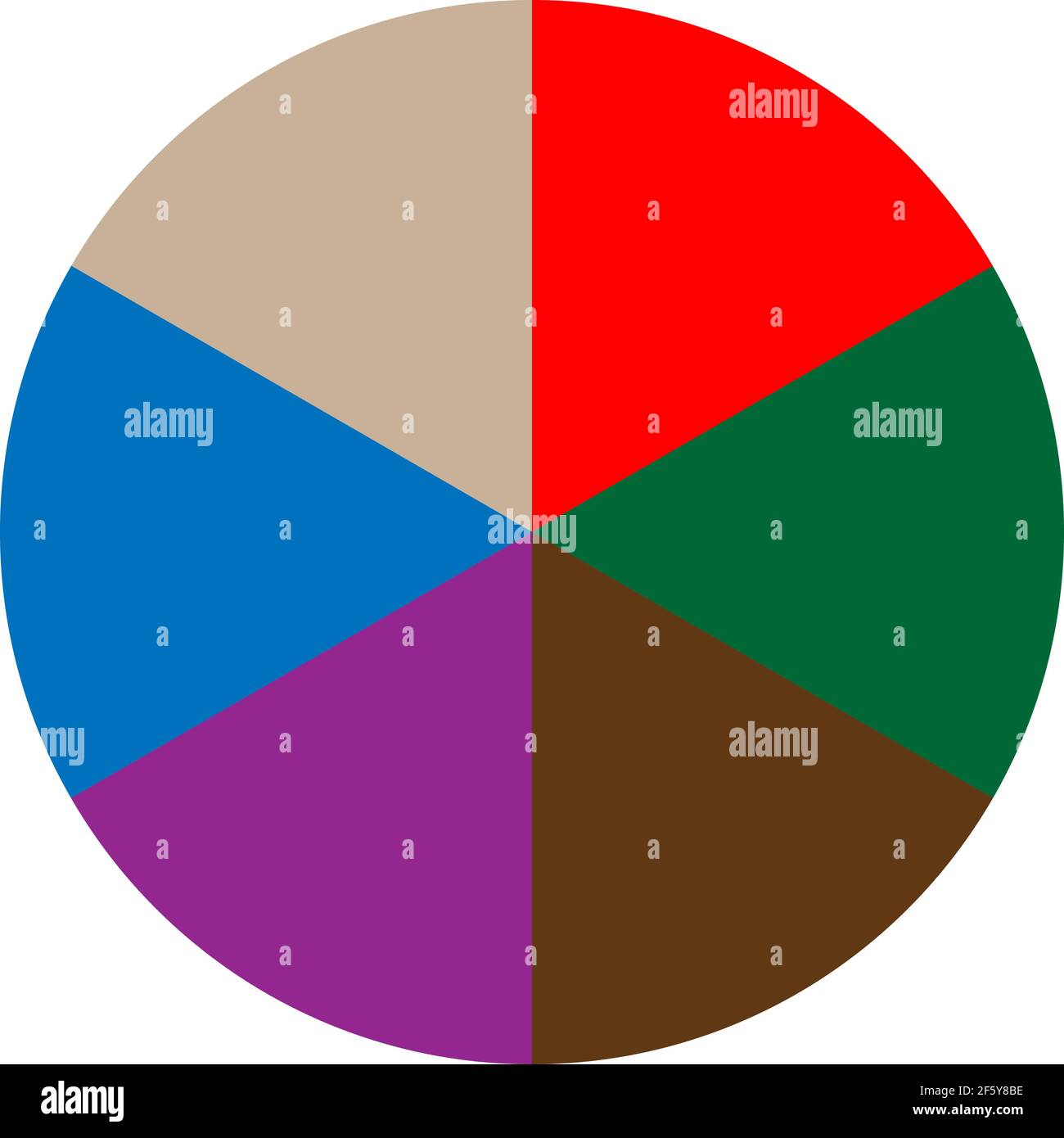 Segmented circle pie graph, pie chart infographics, presentation template design element from 1 ...