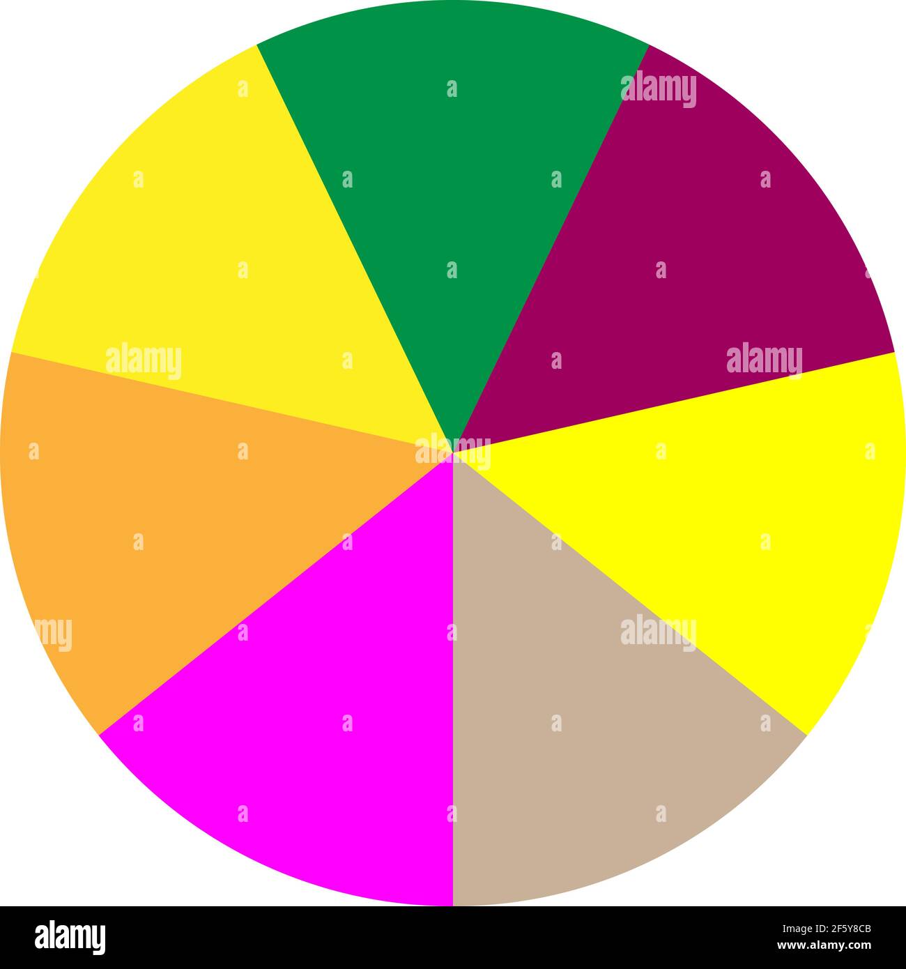 Segmented circle pie graph, pie chart infographics, presentation template design element from 1 ...