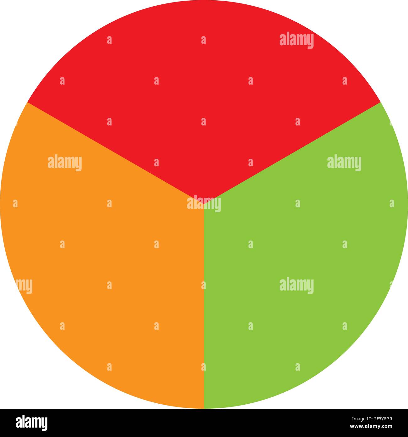 Segmented circle pie graph, pie chart infographics, presentation template design element from 1 ...