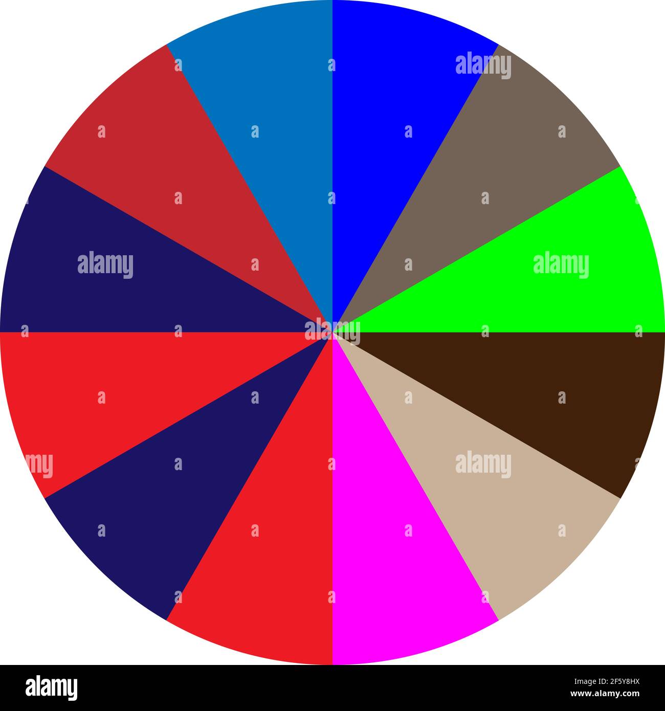 Segmented circle pie graph, pie chart infographics, presentation ...