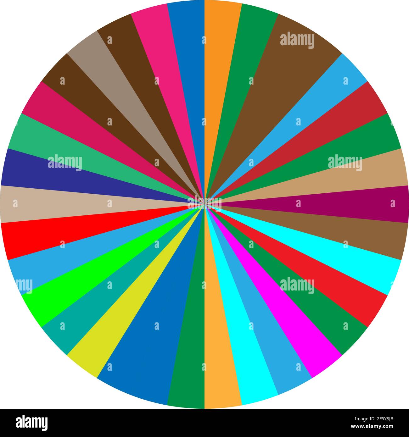 Segmented circle pie graph, pie chart infographics, presentation template design element from 1 ...