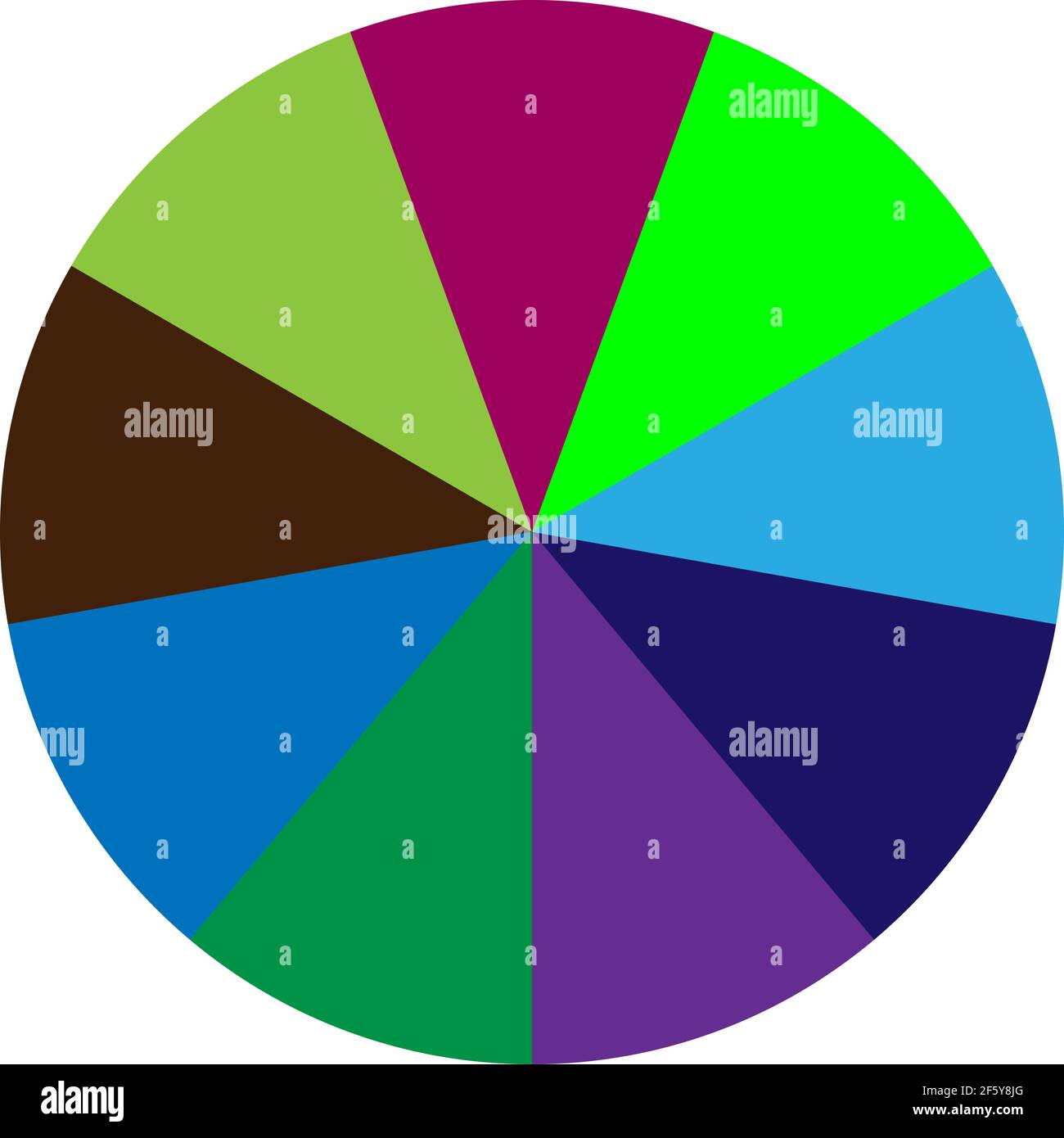 Segmented circle pie graph, pie chart infographics, presentation ...
