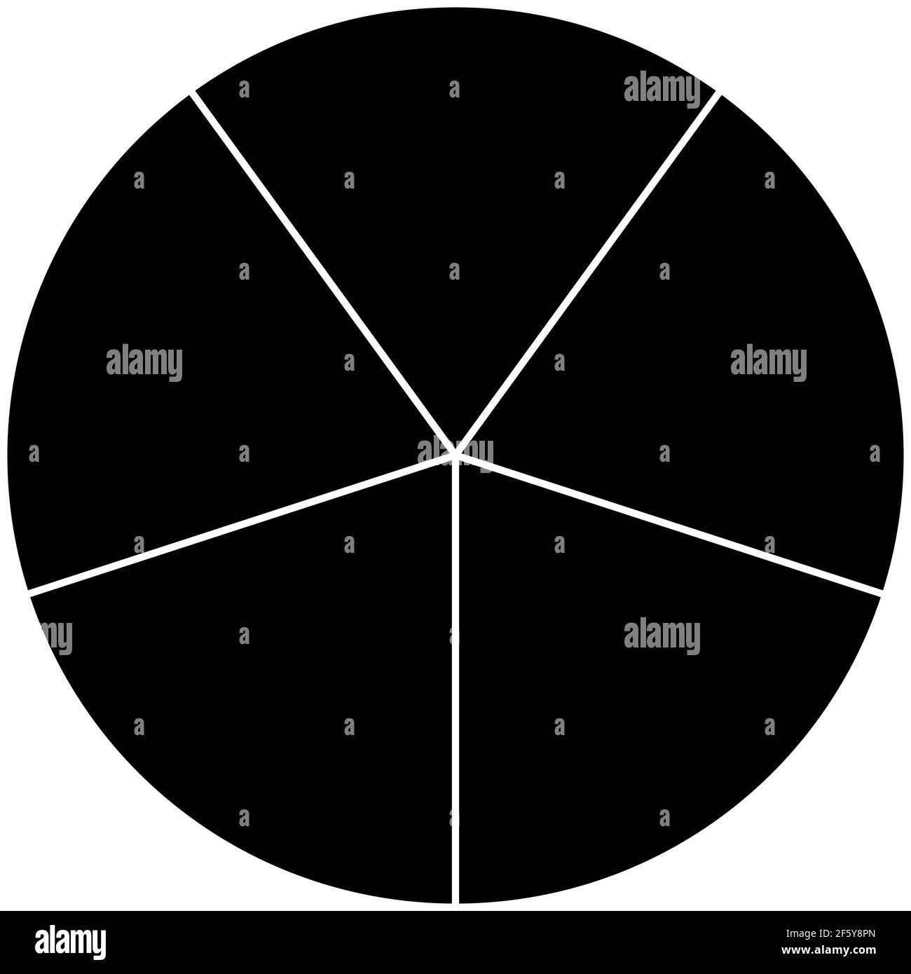 Segmented circle pie graph, pie chart infographics, presentation ...