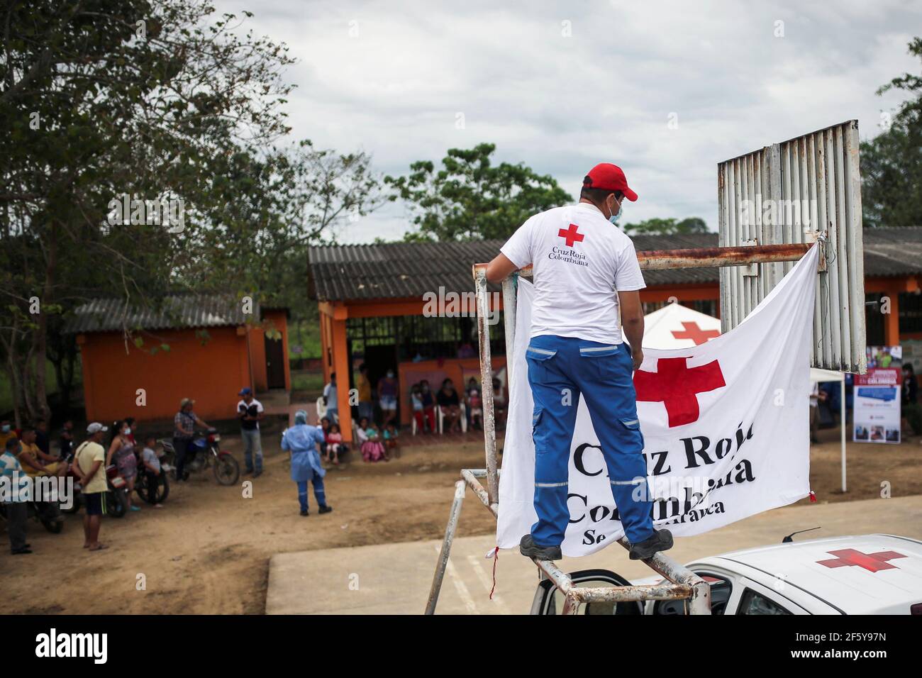 Colombian red cross hi-res stock photography and images - Alamy