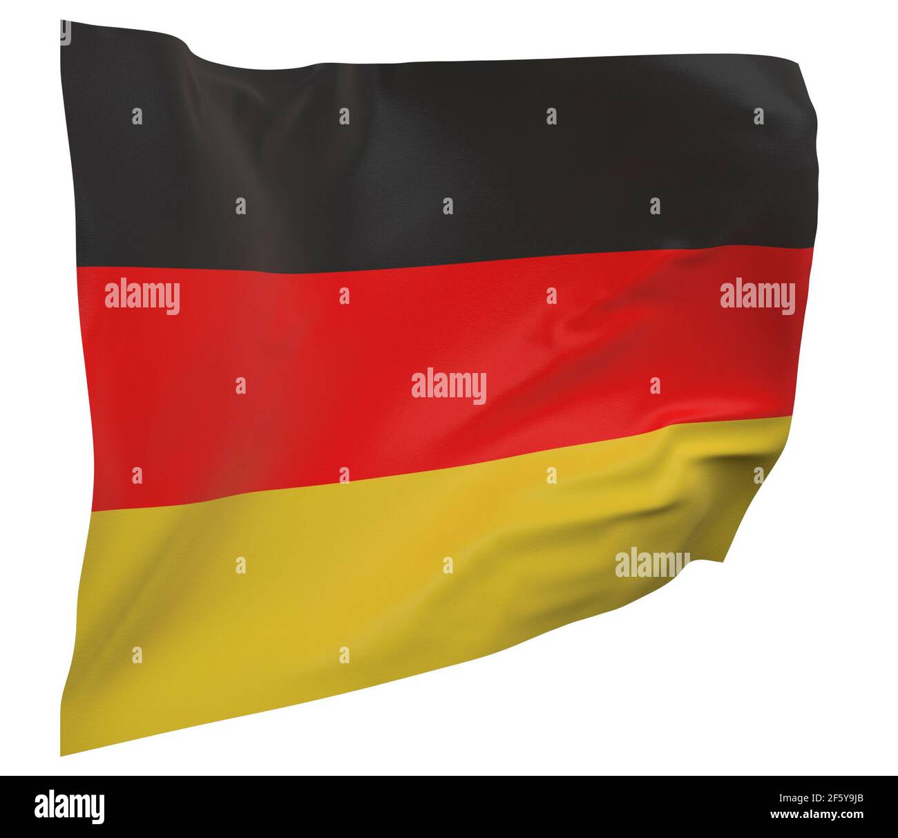Germany flag isolated. Waving banner. National flag of Germany Stock ...