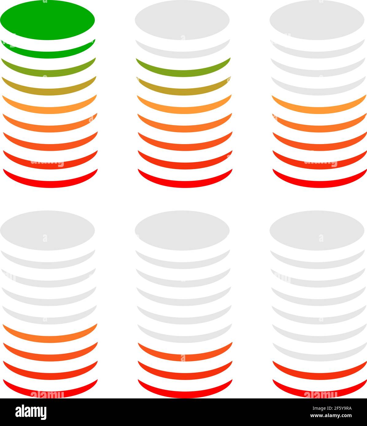 Loader, preloader, progress bar vector element — Stock vector illustration, Graphics clip art ...