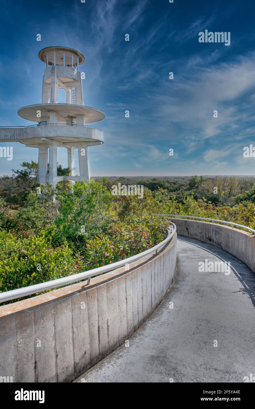 A circular ramp goes up to the Observation Tower with its view of miles ...