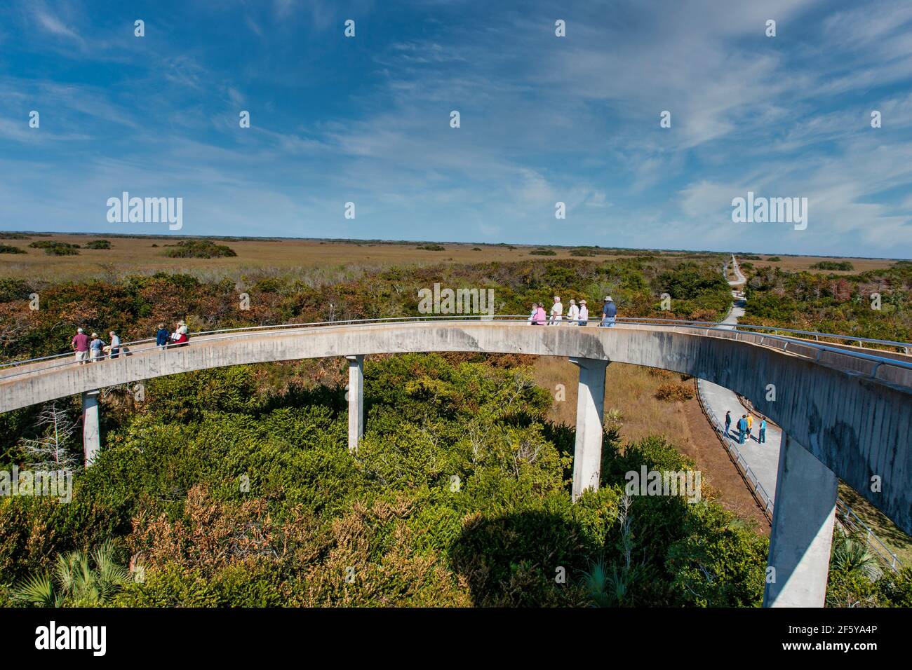 A circular ramp goes up to the Observation Tower with its view of miles ...