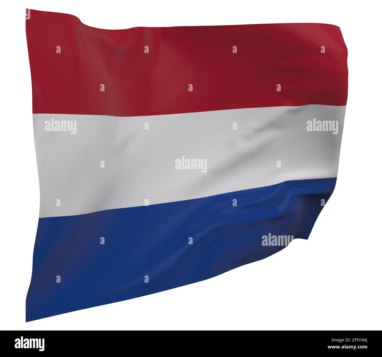 Netherlands flag isolated. Waving banner. National flag of Netherlands ...