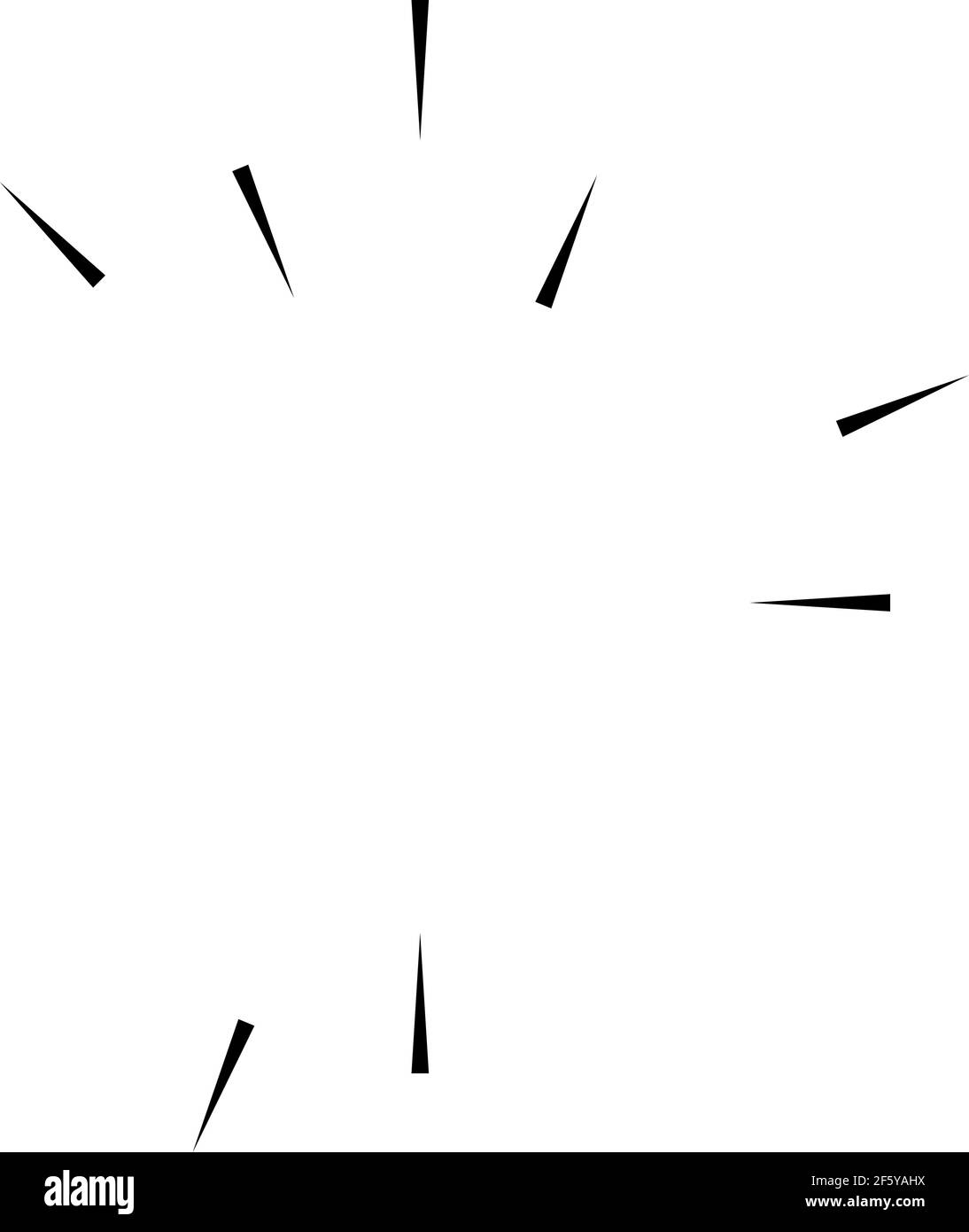 Radial, radiating lines, stripes abstract element for explosion, burst ...