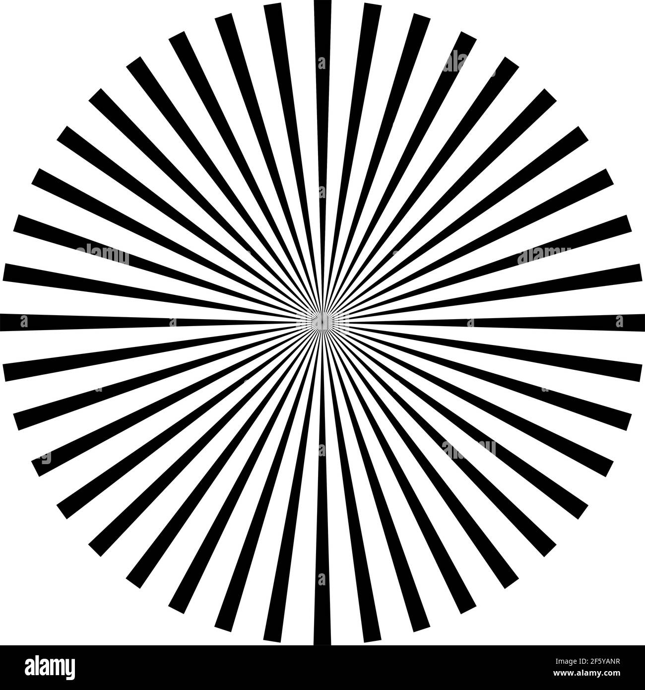 Radial, radiating lines, stripes abstract element for explosion, burst ...