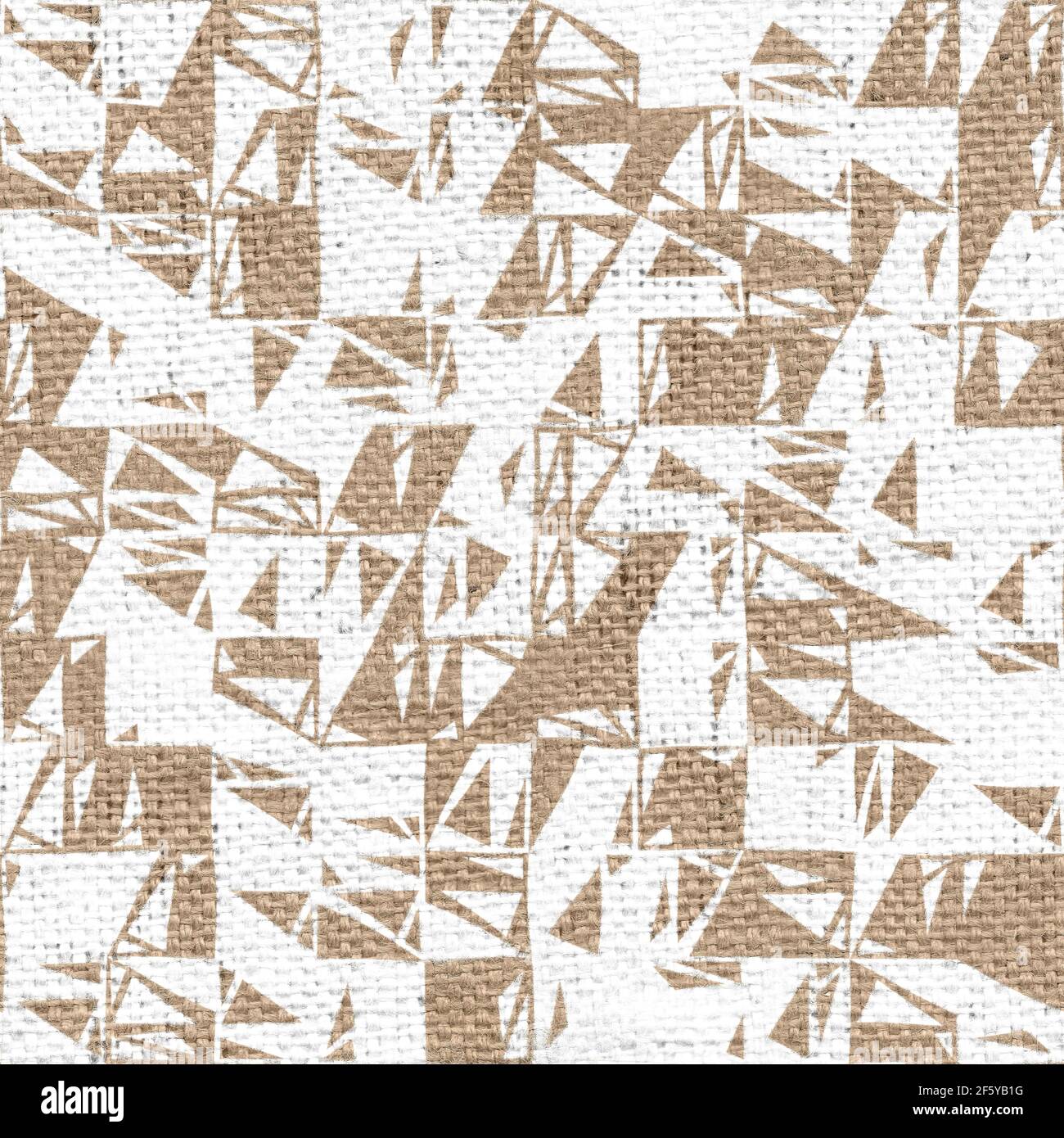 Seamless burlap with white paint pattern overlay Stock Photo - Alamy