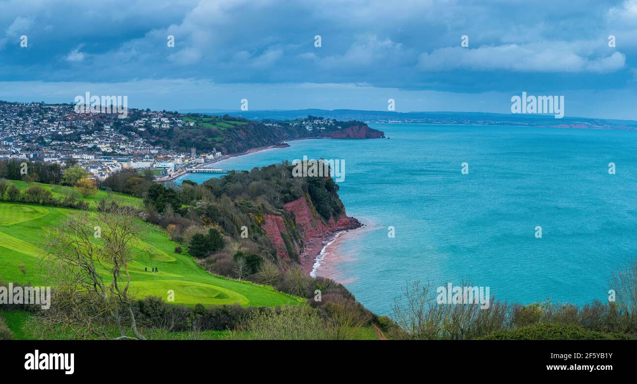 Ness Cove Beach, South West Coast Path, Shaldon, Teignmouth, Devon ...