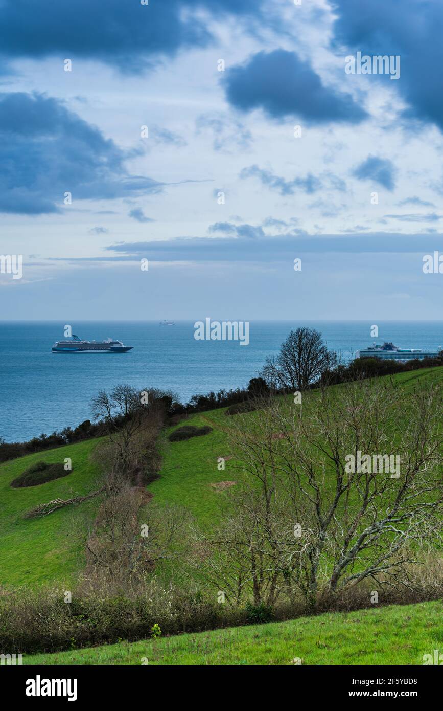 Ness Cove Beach, South West Coast Path, Shaldon, Teignmouth, Devon ...