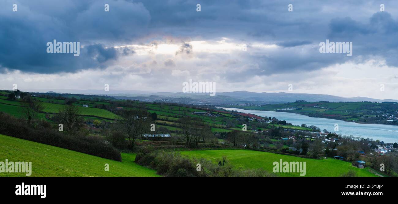 Ringmore and River Teign, Shaldon, Devon, England, Europe Stock Photo ...