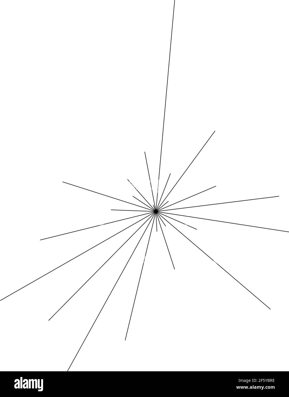 Radial, radiating lines, stripes abstract element for explosion, burst ...