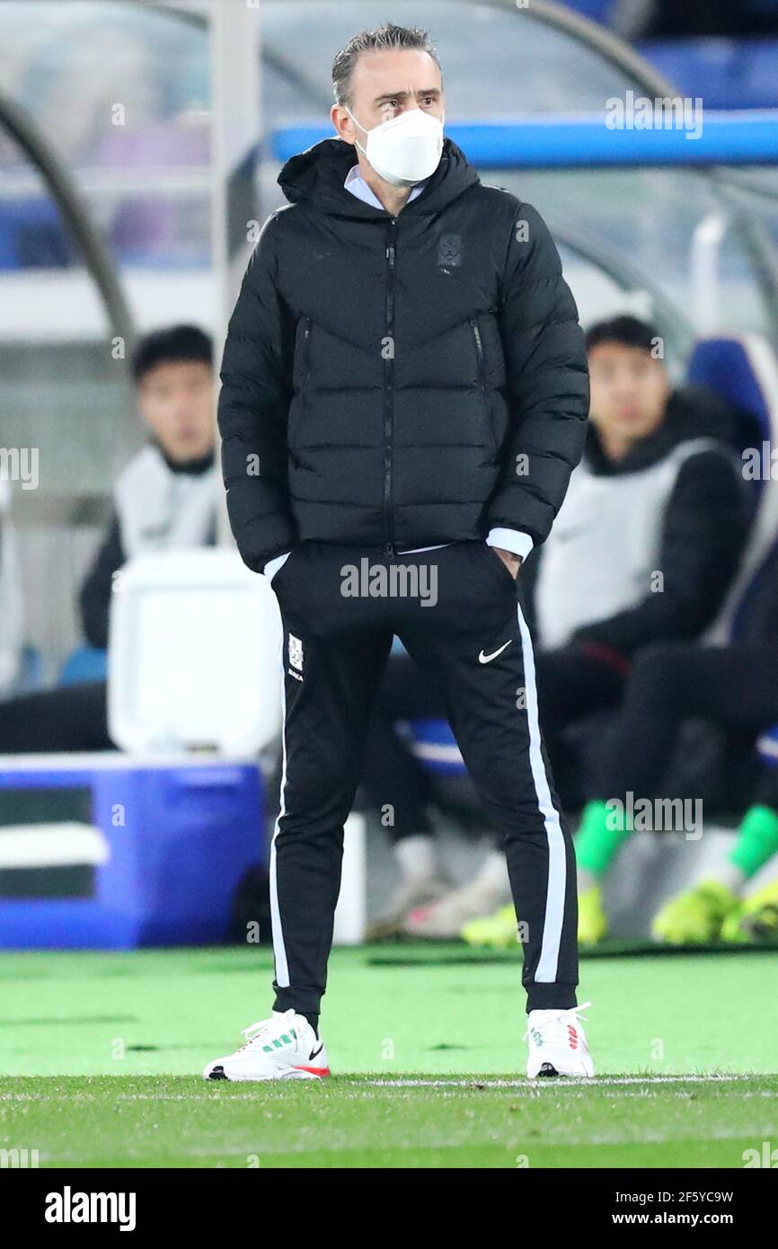 Kanagawa, Japan. 25th Mar, 2021. Paulo Jorge Gomes Bento (KOR) Football ...