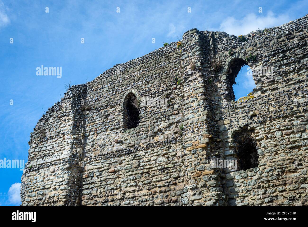 Ruins of Canterbury Castle, Norman castle from the middle ages, in ...