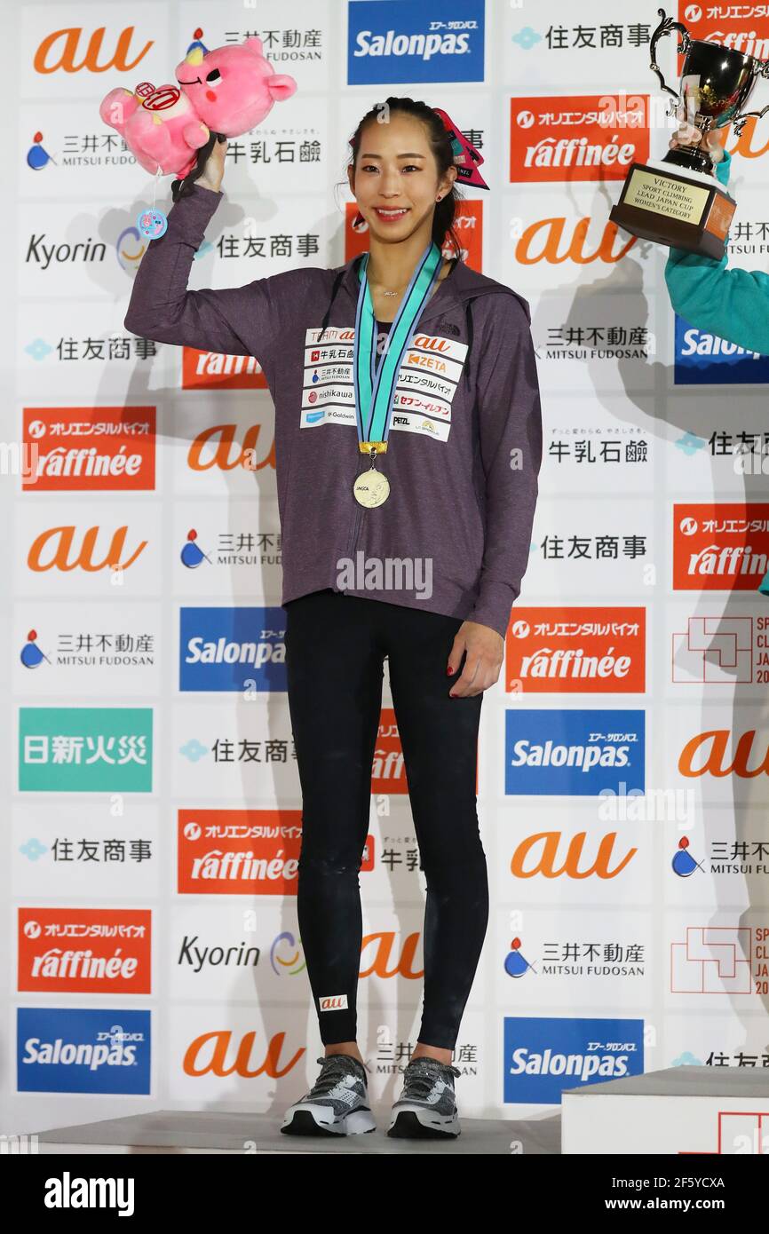 Inzai, Chiba, Japan. 28th Mar, 2021. Akiyo Noguchi Sport Climbing : The ...