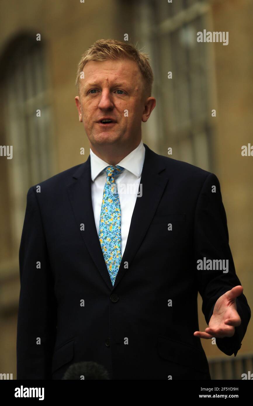 London, England, UK. 28th Mar, 2021. Secretary of State for Digital ...