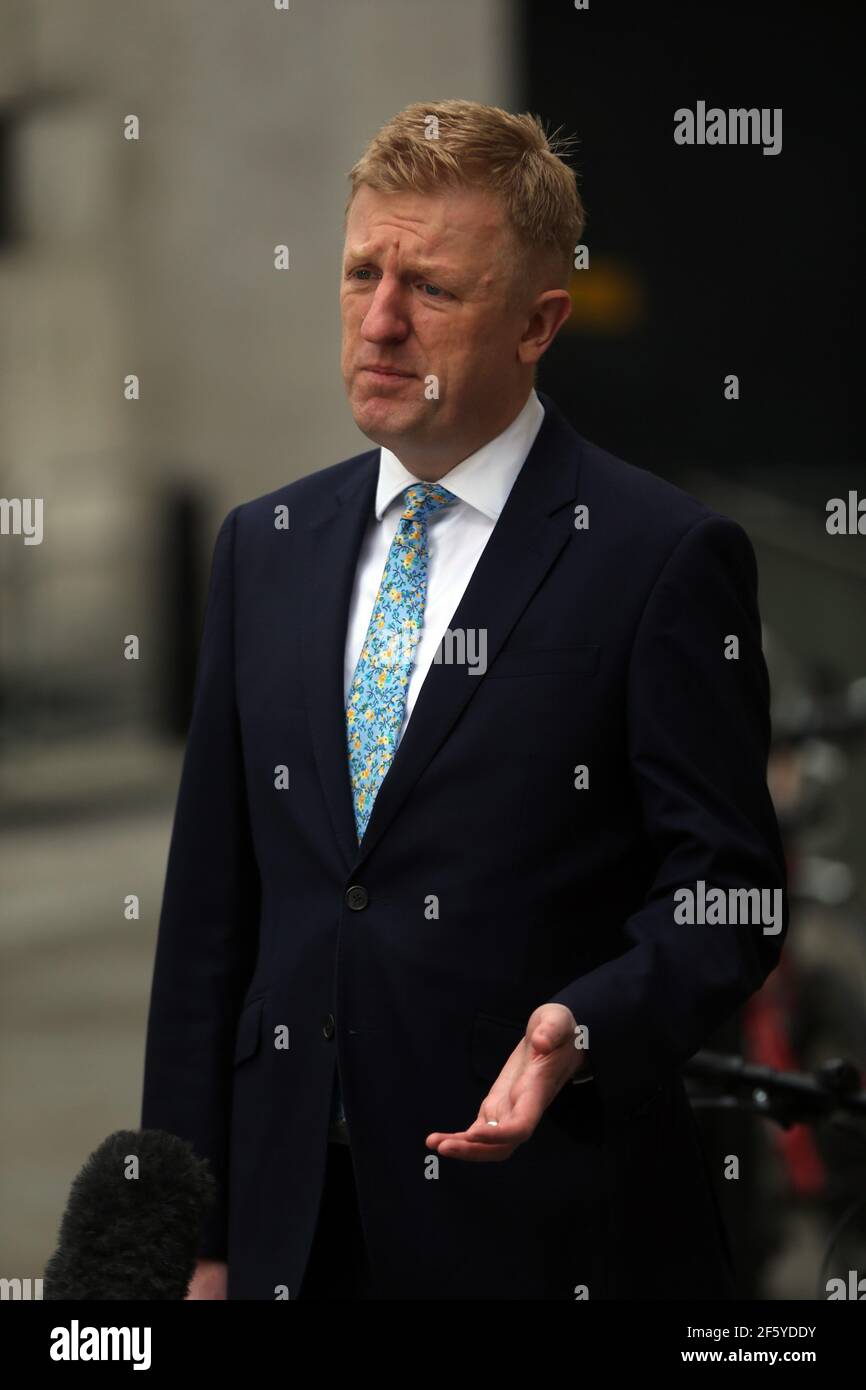 London, England, UK. 28th Mar, 2021. Secretary of State for Digital ...