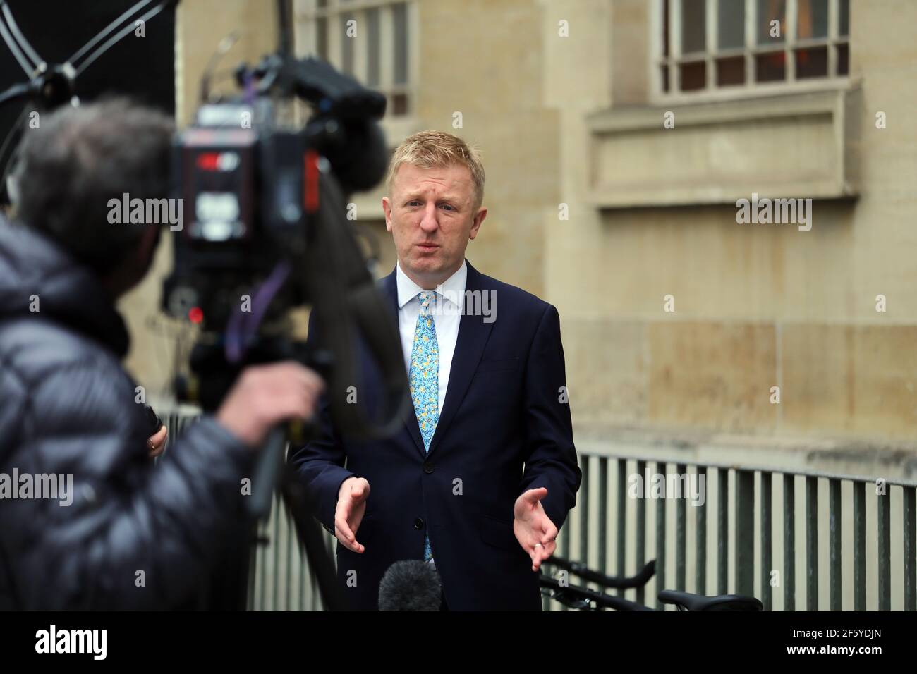London, England, UK. 28th Mar, 2021. Secretary of State for Digital ...