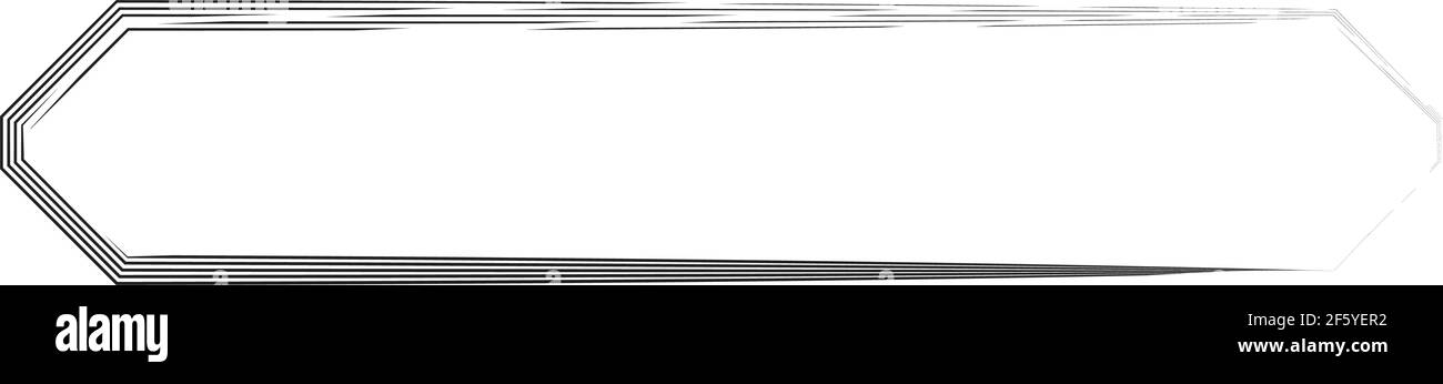 Grungy rectangular frame, border, plaque outline — Stock illustration ...