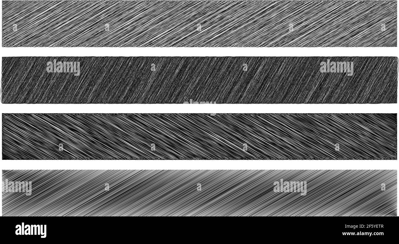 Rectangular banner, plaque, banner shapes with scribble effect — Stock ...