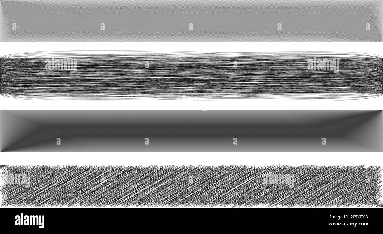 Rectangular banner, plaque, banner shapes with scribble effect — Stock ...