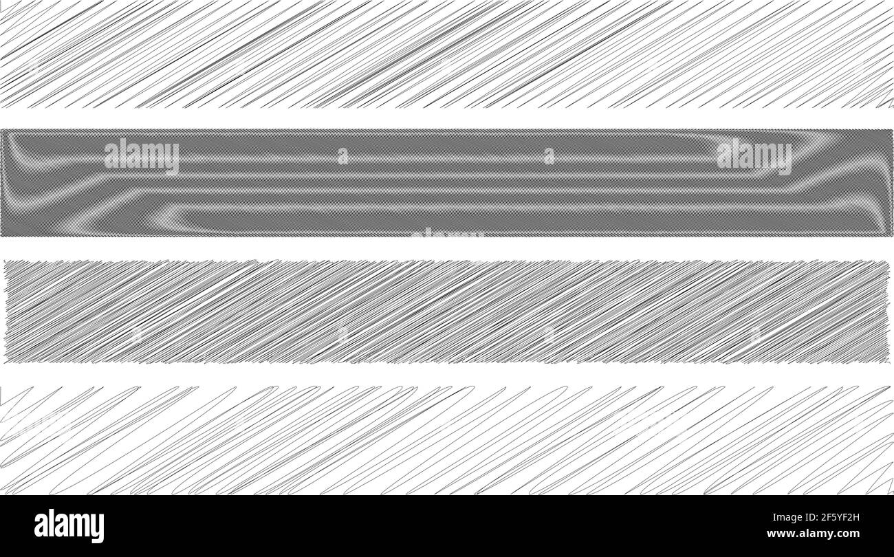 Rectangular banner, plaque, banner shapes with scribble effect — Stock ...