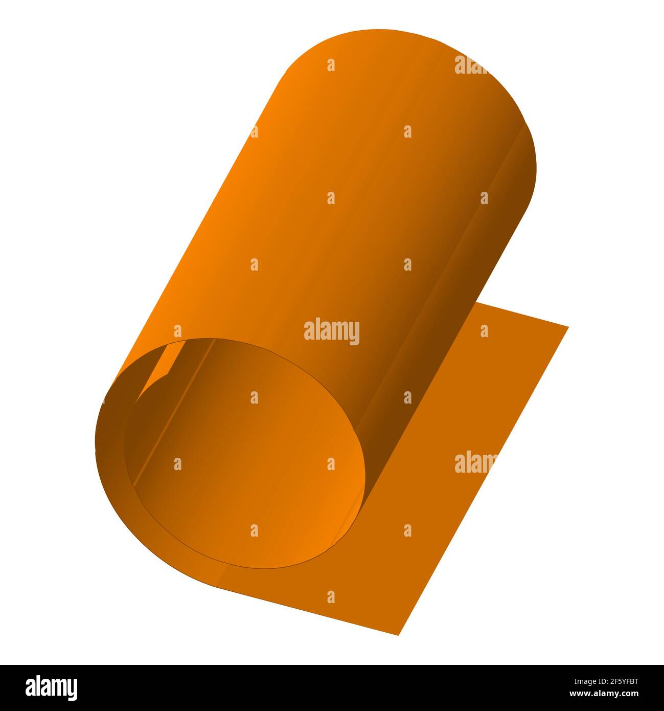 3D paper, cloth material roll icon – Stock vector illustration, Clip ...