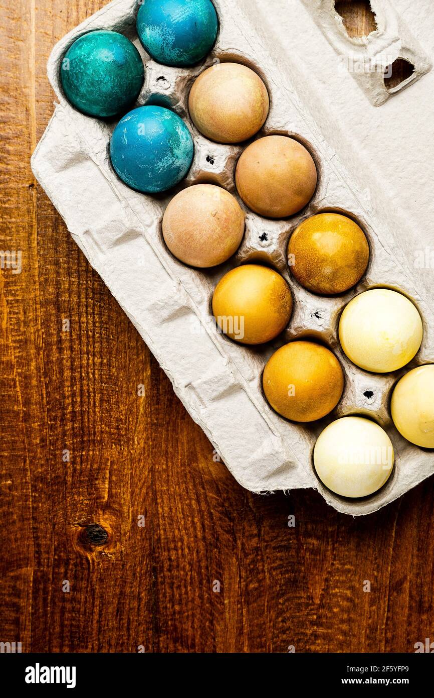 Dyed blue egg on hi-res stock photography and images - Alamy