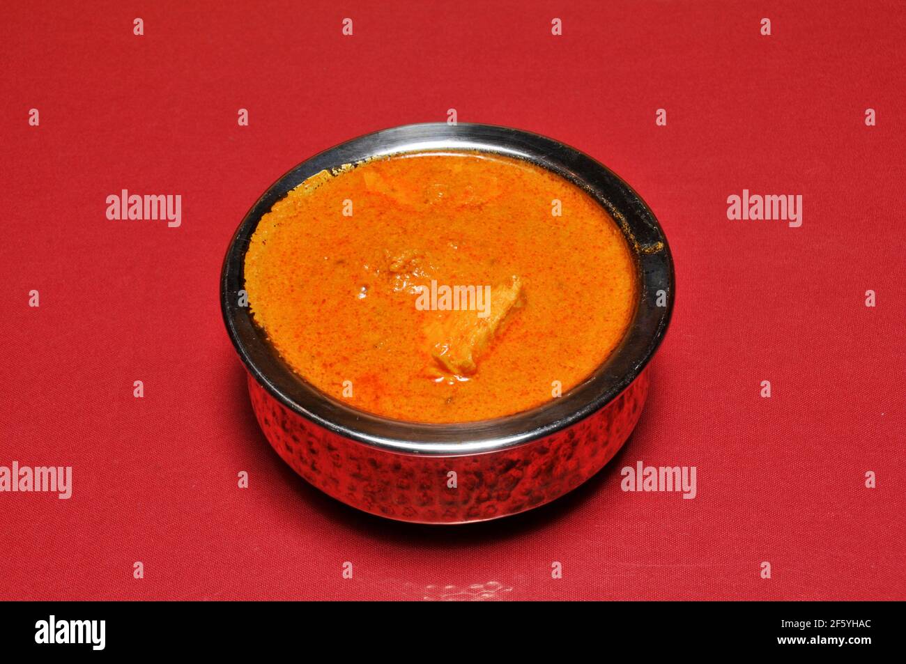 Authentic and traditional Indian cuisine dish known as butter chicken ...