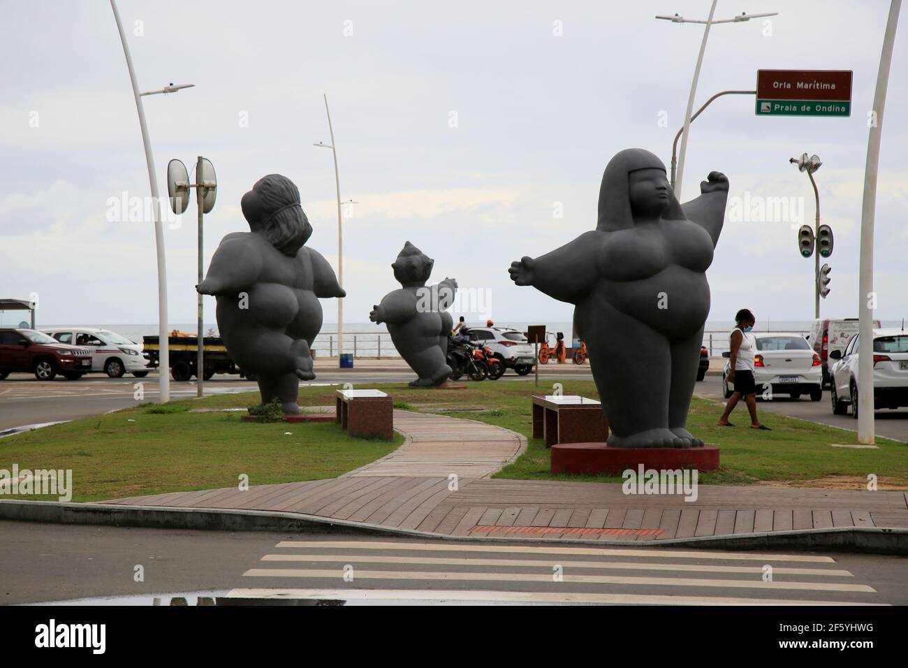 salvador, bahia, brazil - january 15, 2021: Sculpture of the chubby ...