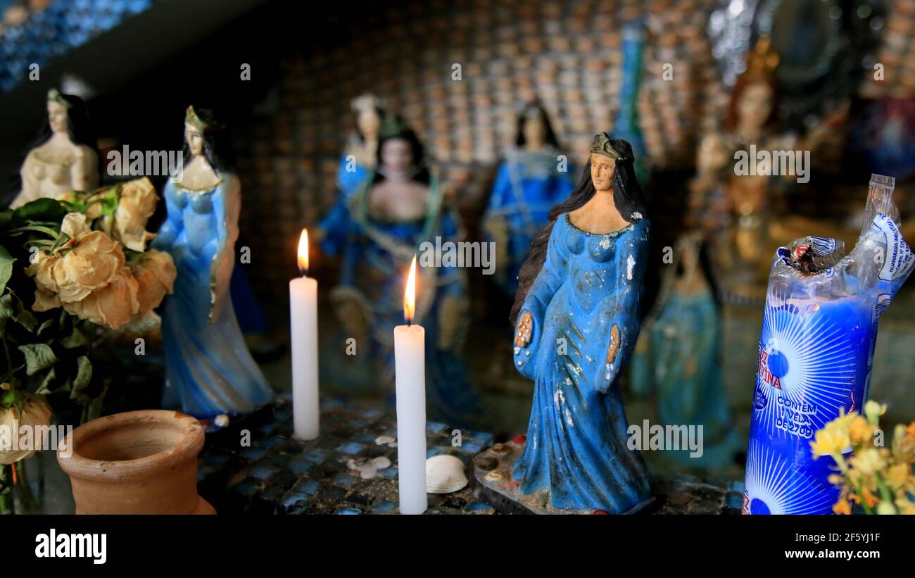 salvador, bahia, brazil - january 15, 2021: image of the orisha Yemanja ...