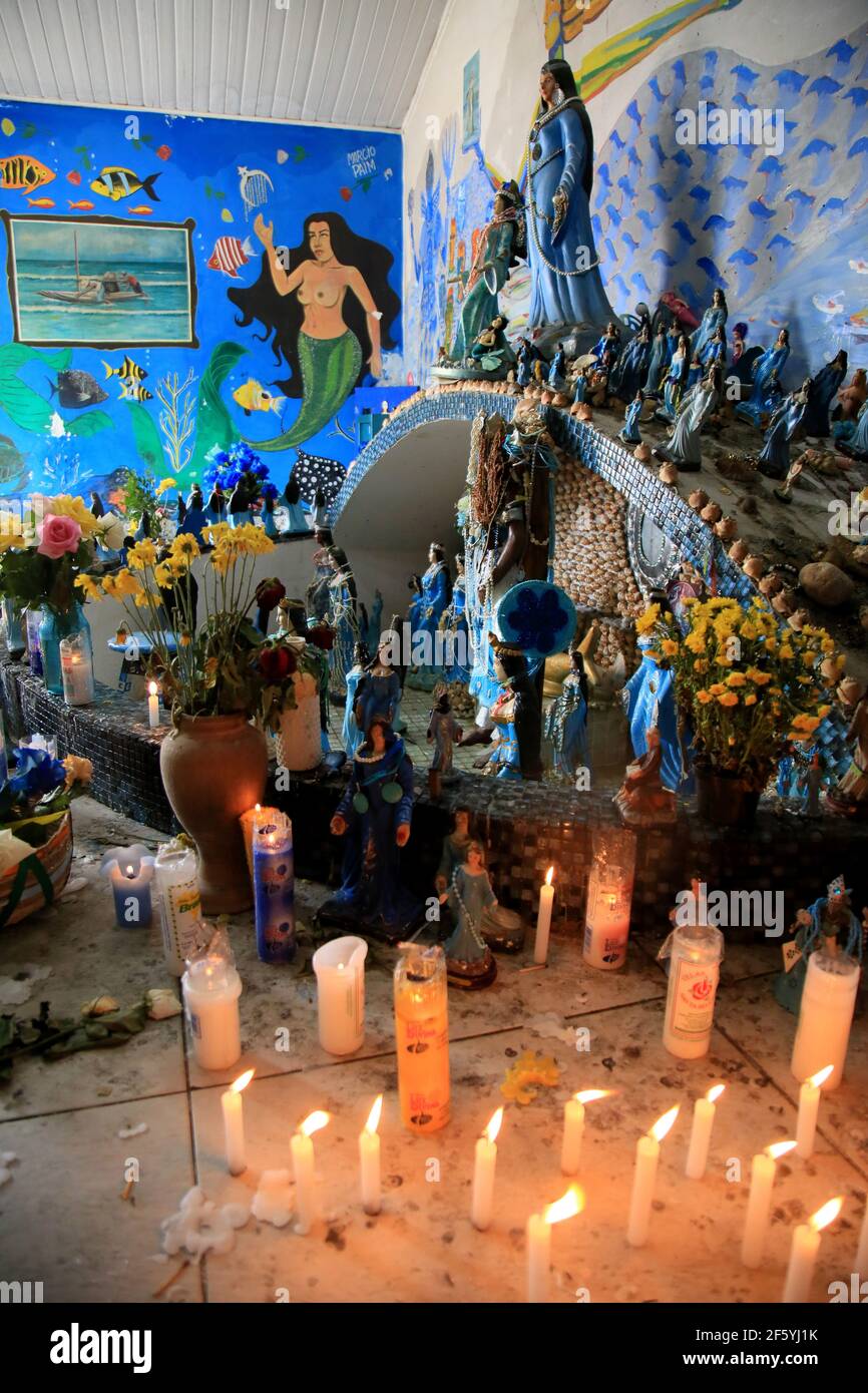 salvador, bahia, brazil - january 15, 2021: image of the orisha Yemanja ...