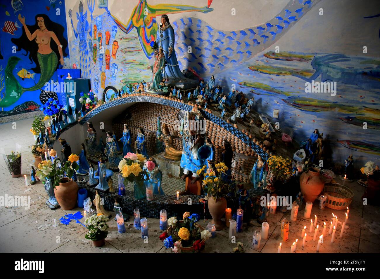 salvador, bahia, brazil - january 15, 2021: image of the orisha Yemanja ...