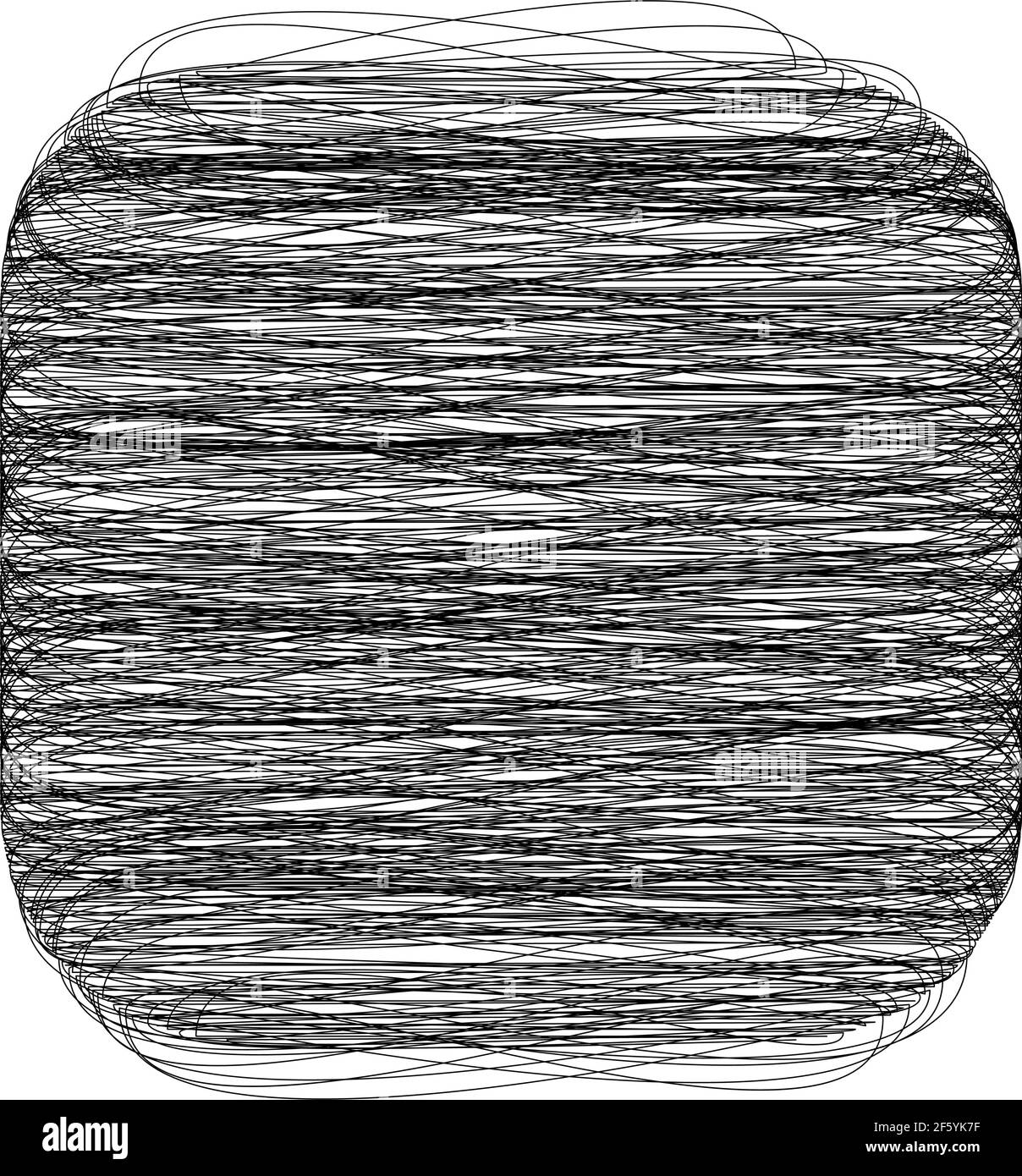 Rounded square with sketchy, scribble, doodle effect texture — Stock ...