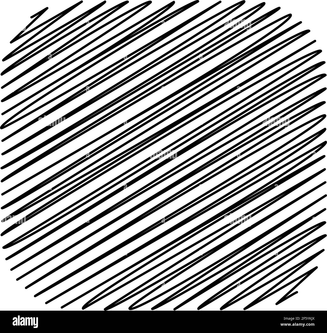 Rounded square with sketchy, scribble, doodle effect texture — Stock ...