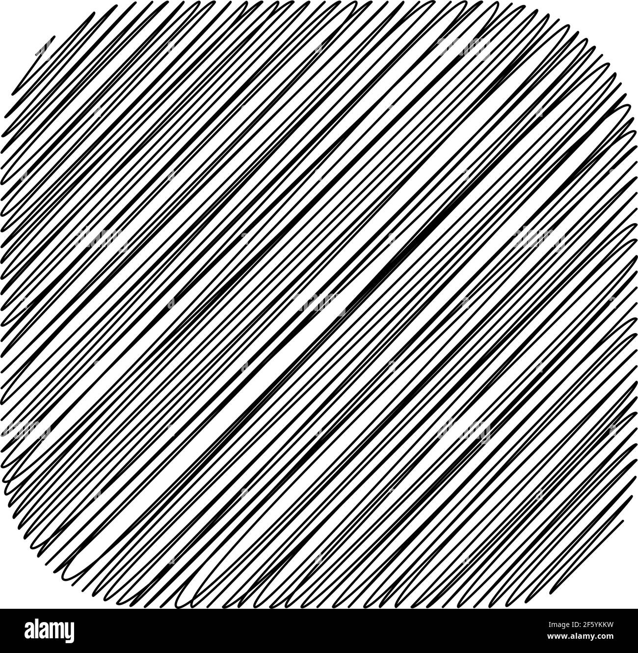 Rounded square with sketchy, scribble, doodle effect texture — Stock ...