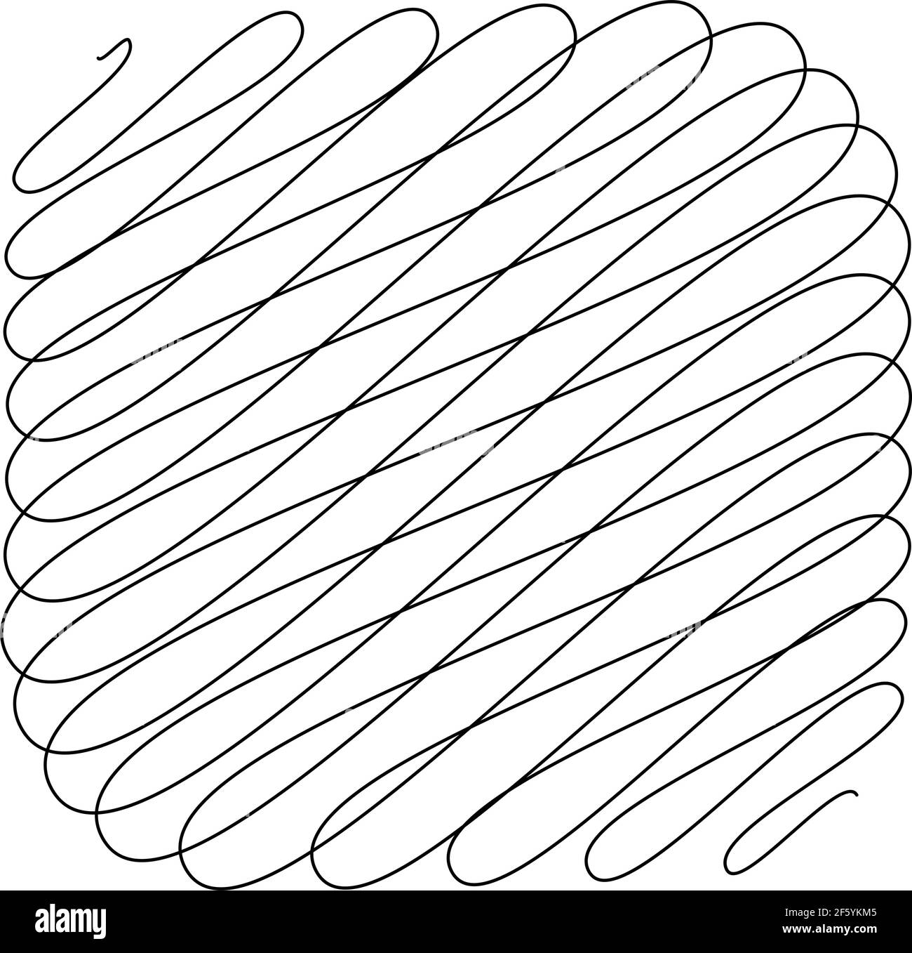 Rounded square with sketchy, scribble, doodle effect texture — Stock ...