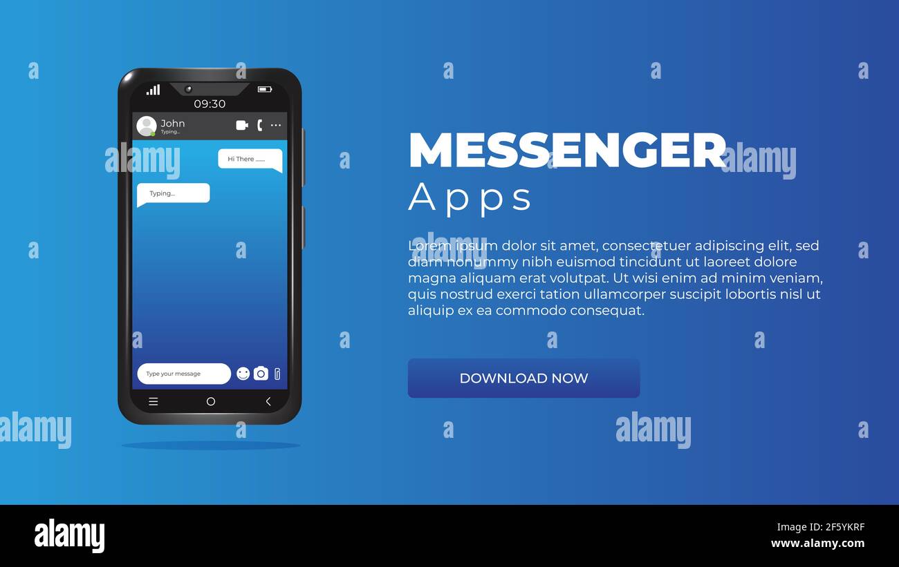 Realistic 3d smartphone template on a blue background. Mockup cellphone ...