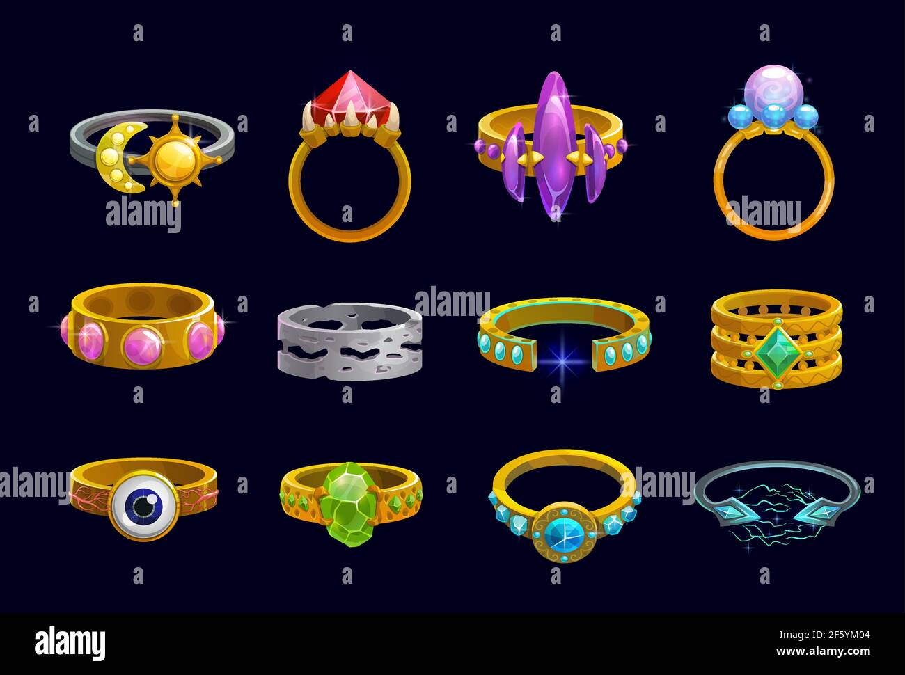 Jade rings Stock Vector Images - Alamy