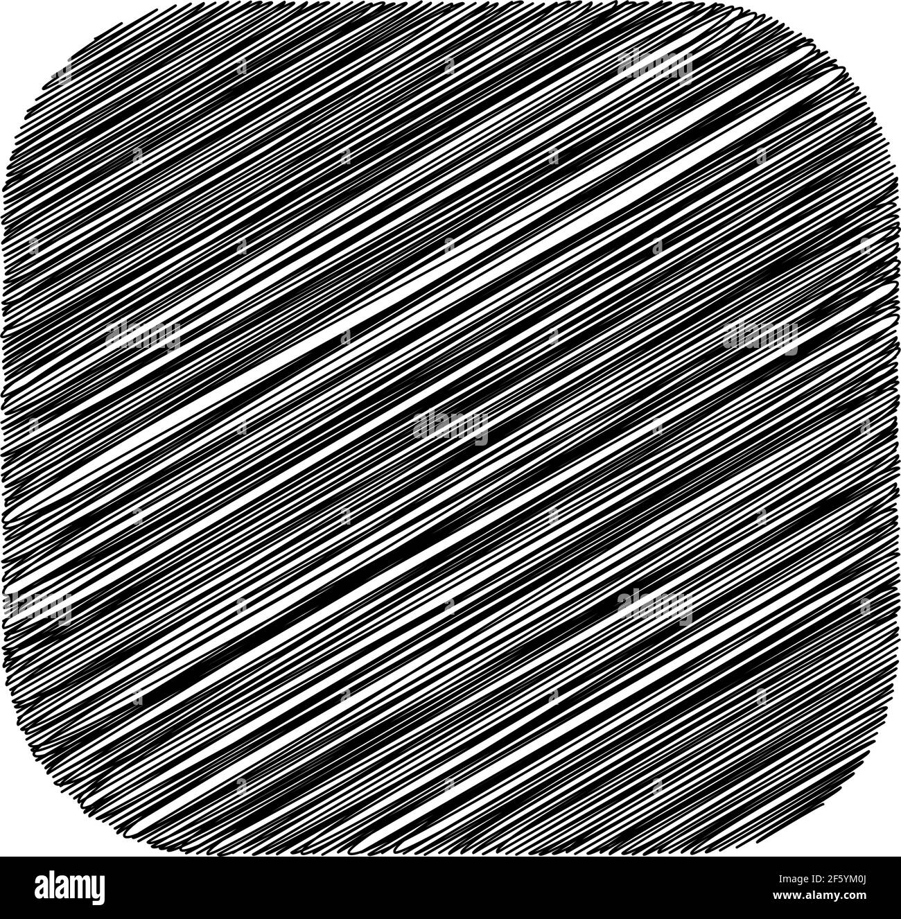 Rounded square with sketchy, scribble, doodle effect texture — Stock ...